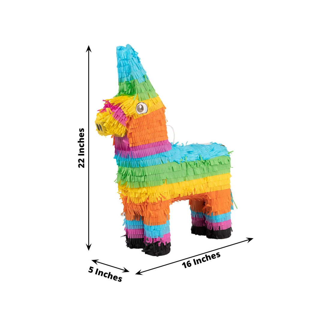 Colorful Paper Donkey Pinatas 16"x22" | eFavormart