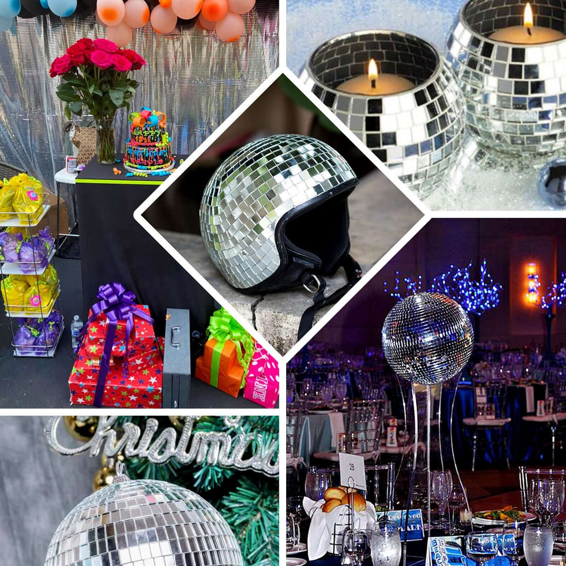 35yd Silver Metallic Disco Fabric Roll | eFavormart