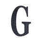 8" Rhinestone Sticker Letters "G" Black | eFavormart