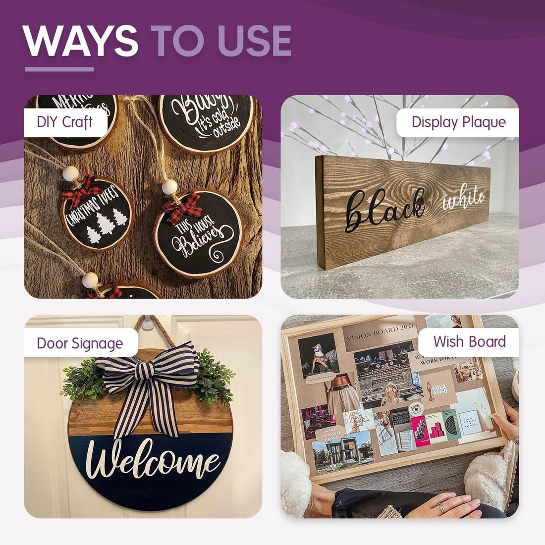 2-Pack 8" Natural DIY Round Wood Plaques | eFavormart