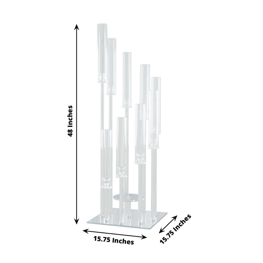 Crystal Candelabra Pedestal Stand 4ft | eFavormart