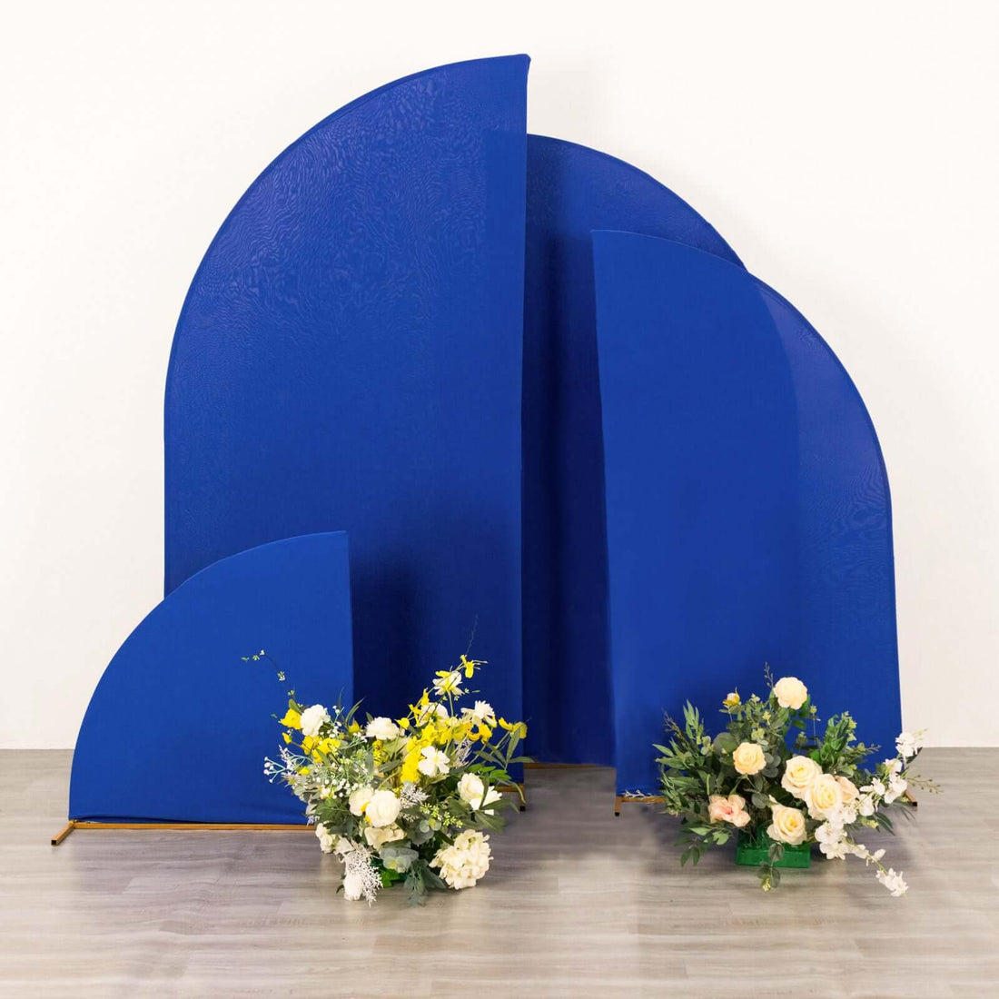 Matte Royal Blue Spandex Wedding Arch Covers | eFavormart