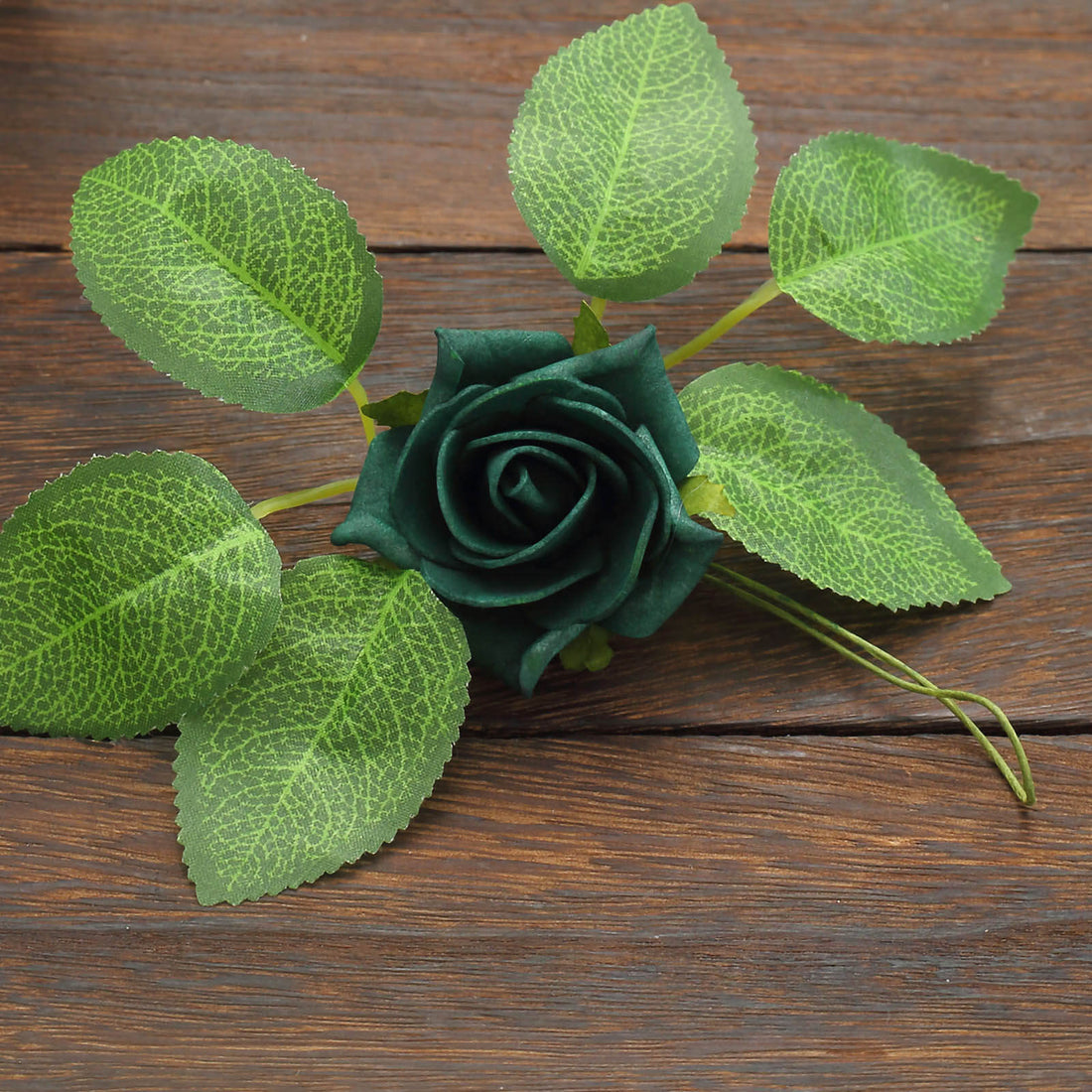 24 Hunter Emerald Green Foam Roses 2" | eFavormart