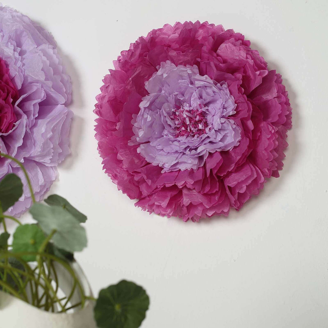 Lavender Giant Carnation 3D Paper Flowers Wall Decor | eFavormart