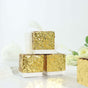 25 Pack Gold Sequin Mini Gift Boxes | eFavormart