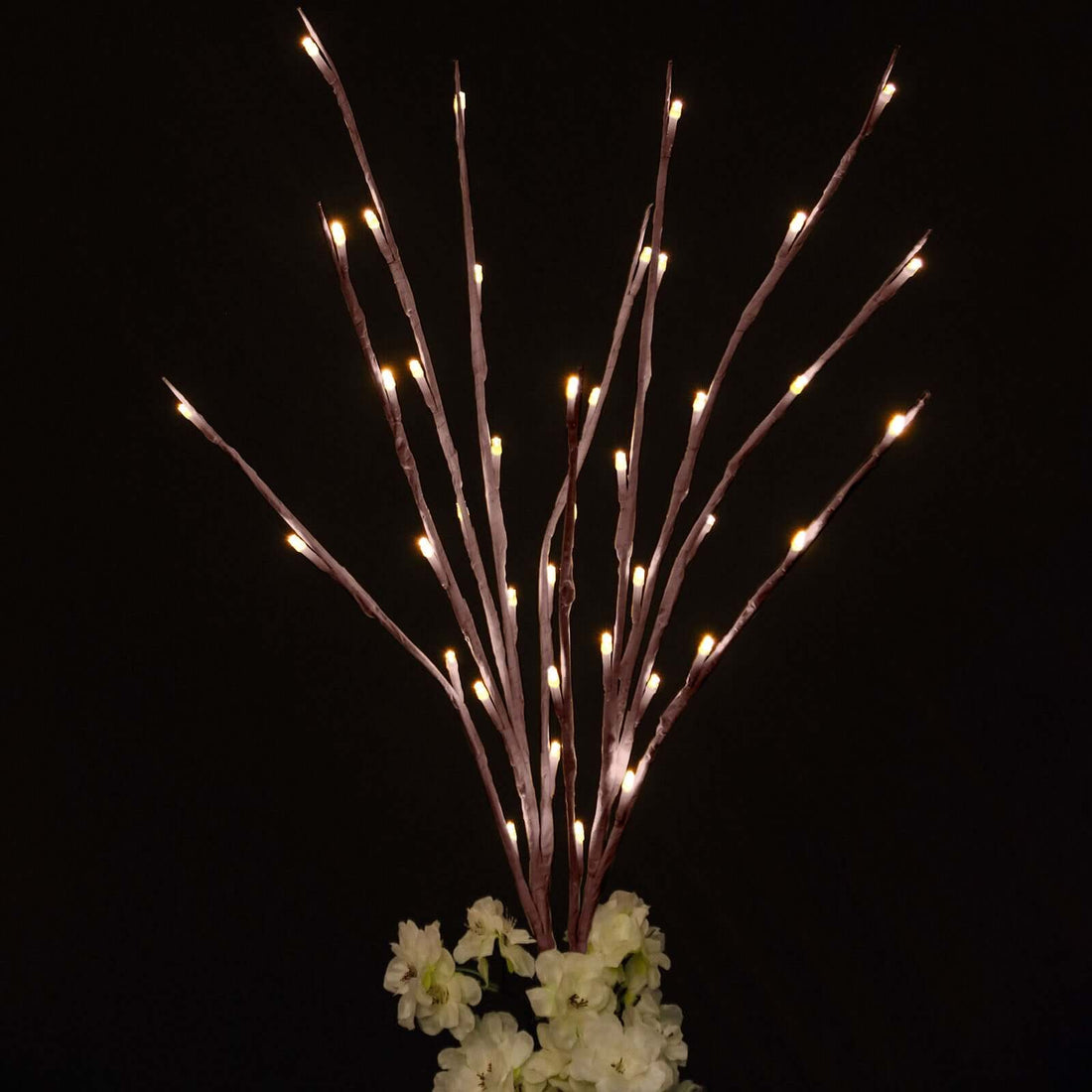 LED Tree Twig Lights Artificial Brown 28.5" | eFavormart