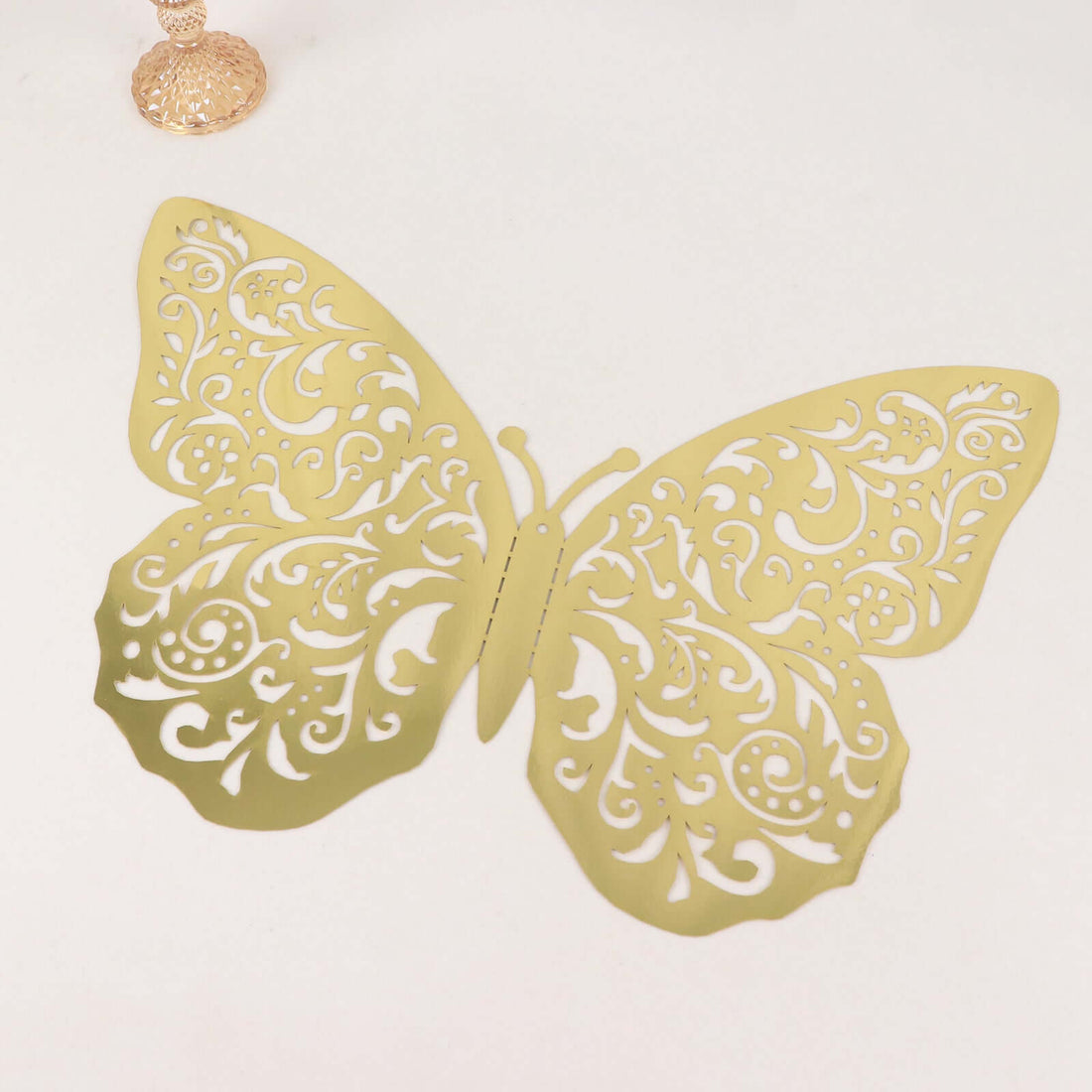 Gold 3D Jumbo Butterfly Wall Stickers | eFavormart