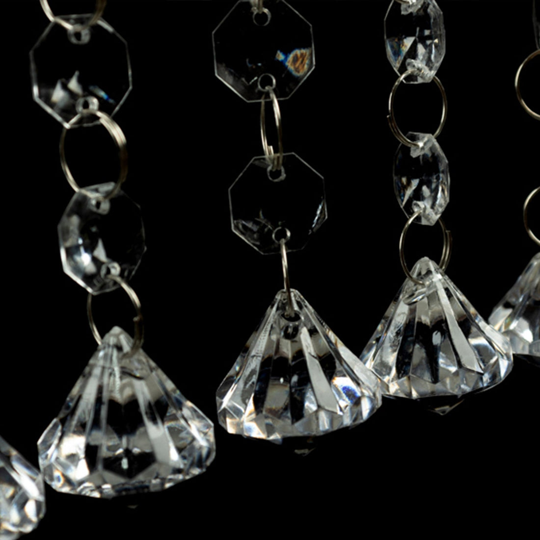 Octagon Acrylic Beaded Garland Strands 2ft | eFavormart