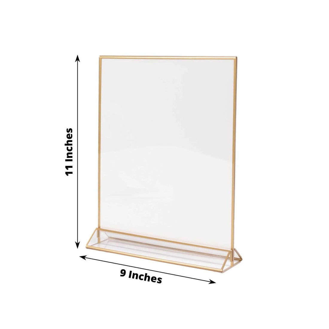 Clear/Gold Rim Acrylic Frame Sign Holders 9"x11" | eFavormart