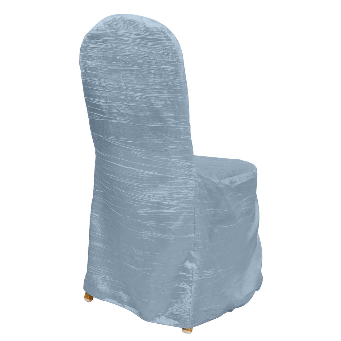 Taffeta Banquet Chair Cover Dusty Blue | eFavormart