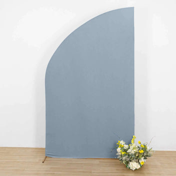 Dusty Blue Spandex Chiara Backdrop Stand Cover | eFavormart