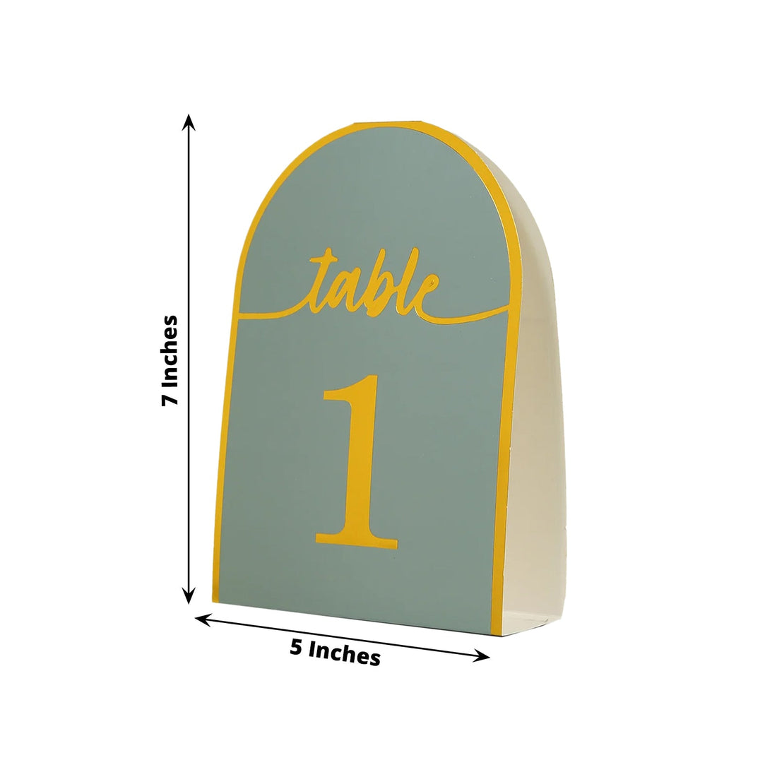 Arch Table Numbers 1-25 Dusty Blue 7" | eFavormart