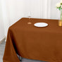 Polyester Tablecloth 72"x120" Cinnamon Brown | eFavormart