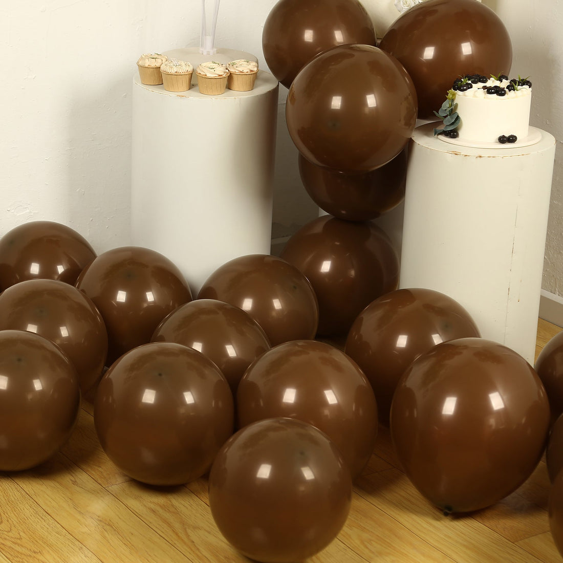 12" Pastel Cinnamon Brown Biodegradable Balloons | eFavormart