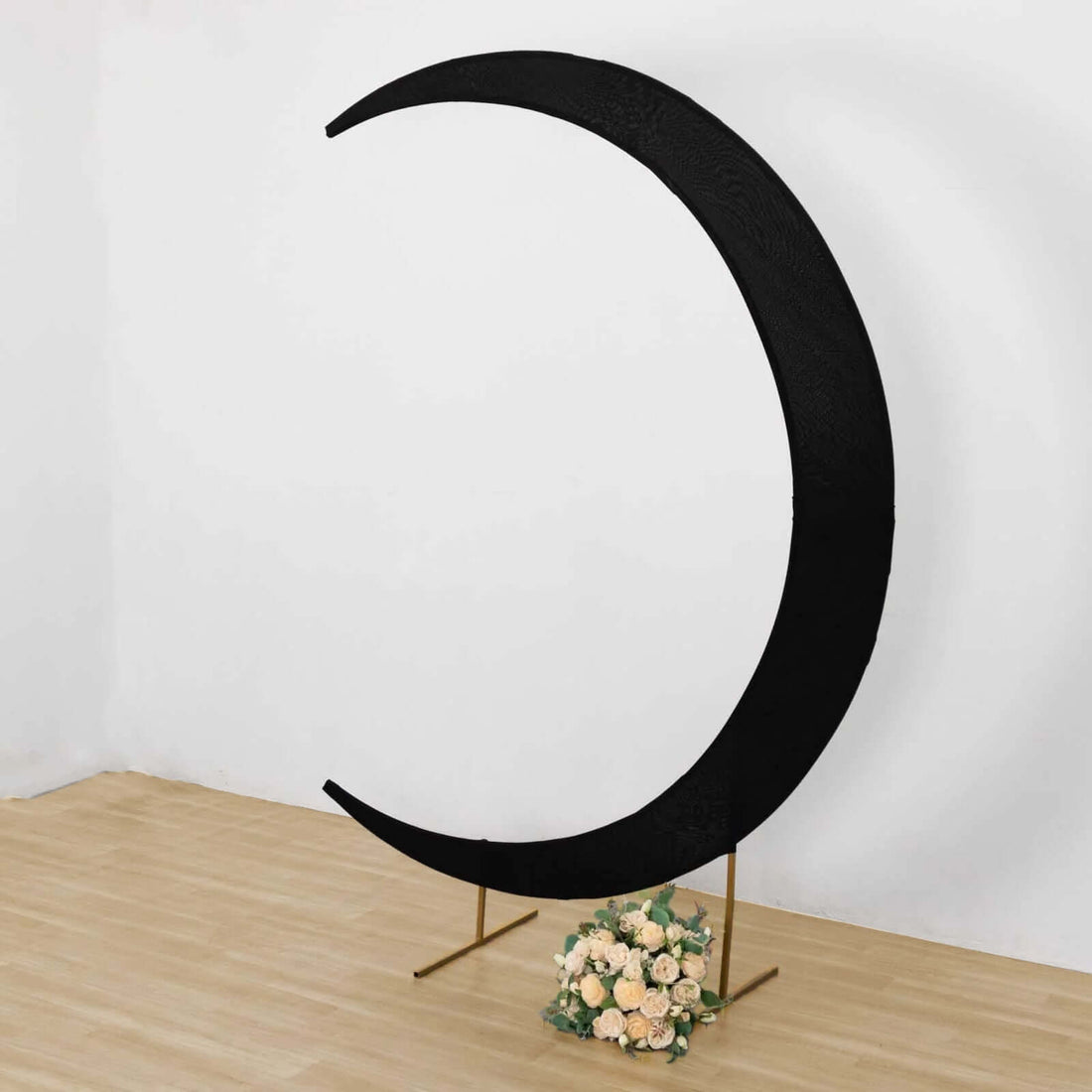 Black Spandex Crescent Moon Chiara Backdrop | eFavormart