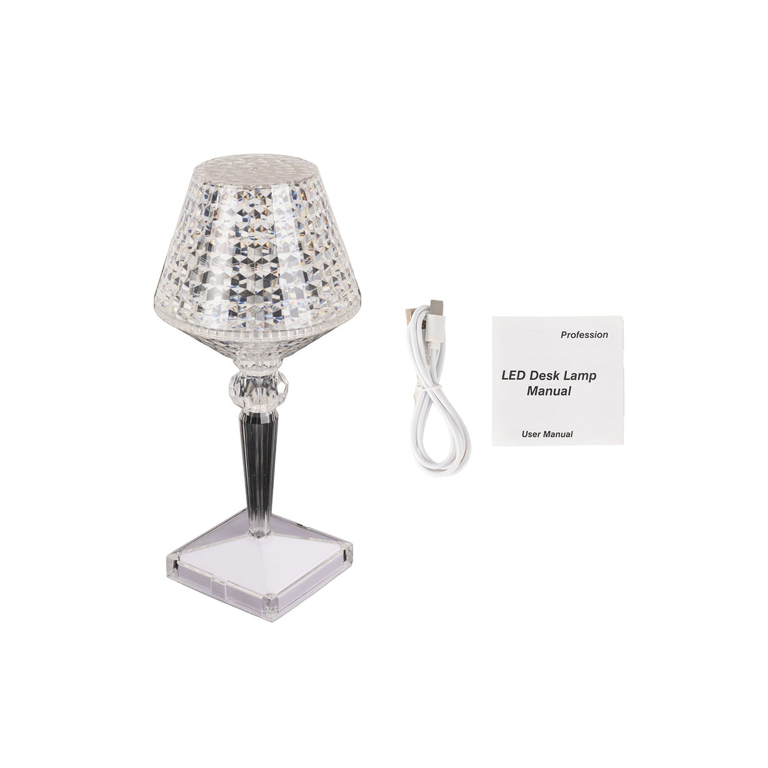 LED Acrylic Cup Shaped Table Lamp 10" | eFavormart