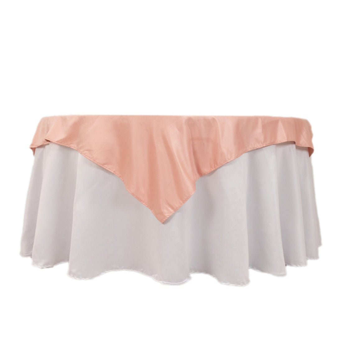 Lamour Satin Overlay 54"x54" Dusty Rose | eFavormart