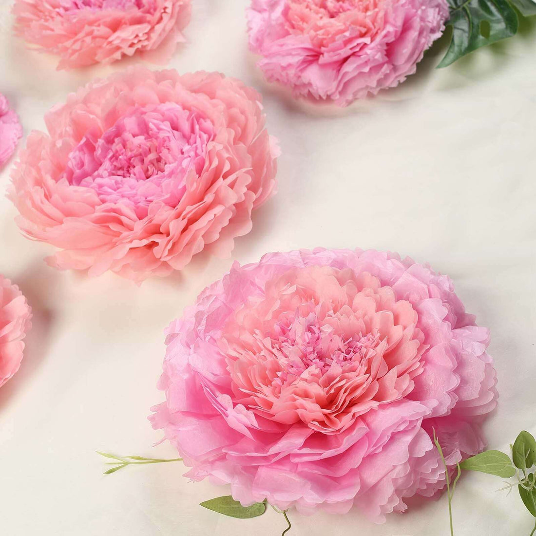 Blush Pink Giant Carnation 3D Paper Flowers Wall Decor | eFavormart