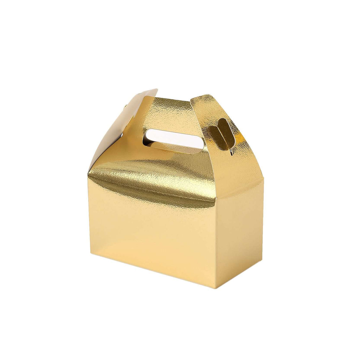 25-Pack Metallic Gold Gable Gift Boxes | eFavormart