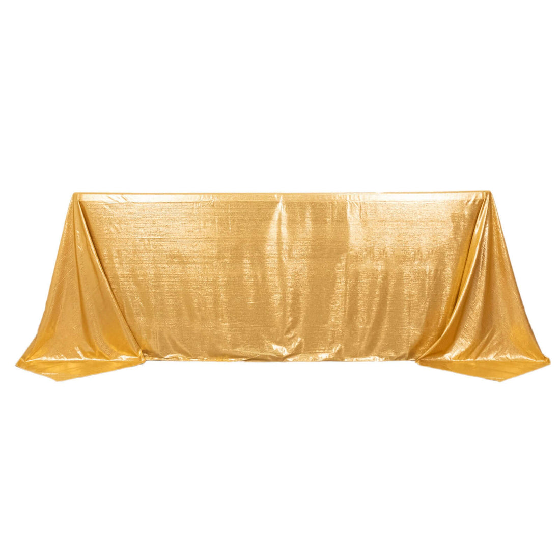 Sequin Dots Tablecloth 90"x132" Gold | eFavormart