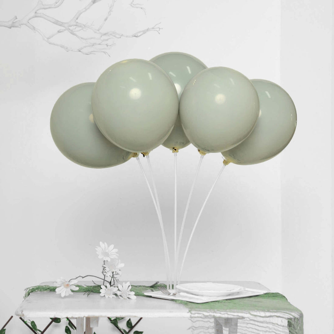 25-Pack 10" Matte Gray Party Balloons | eFavormart