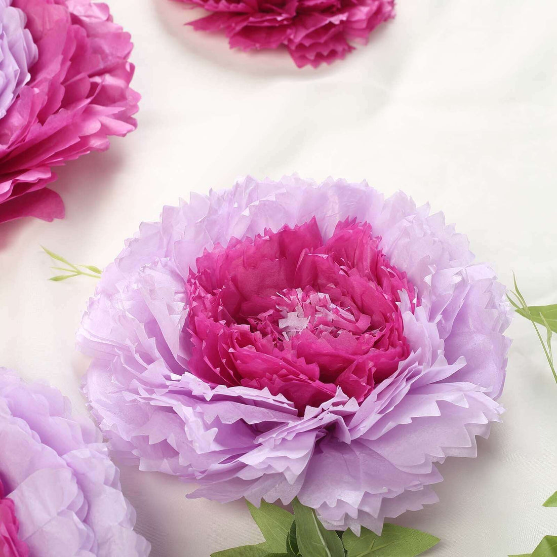 Lavender Giant Carnation 3D Paper Flowers Wall Decor | eFavormart