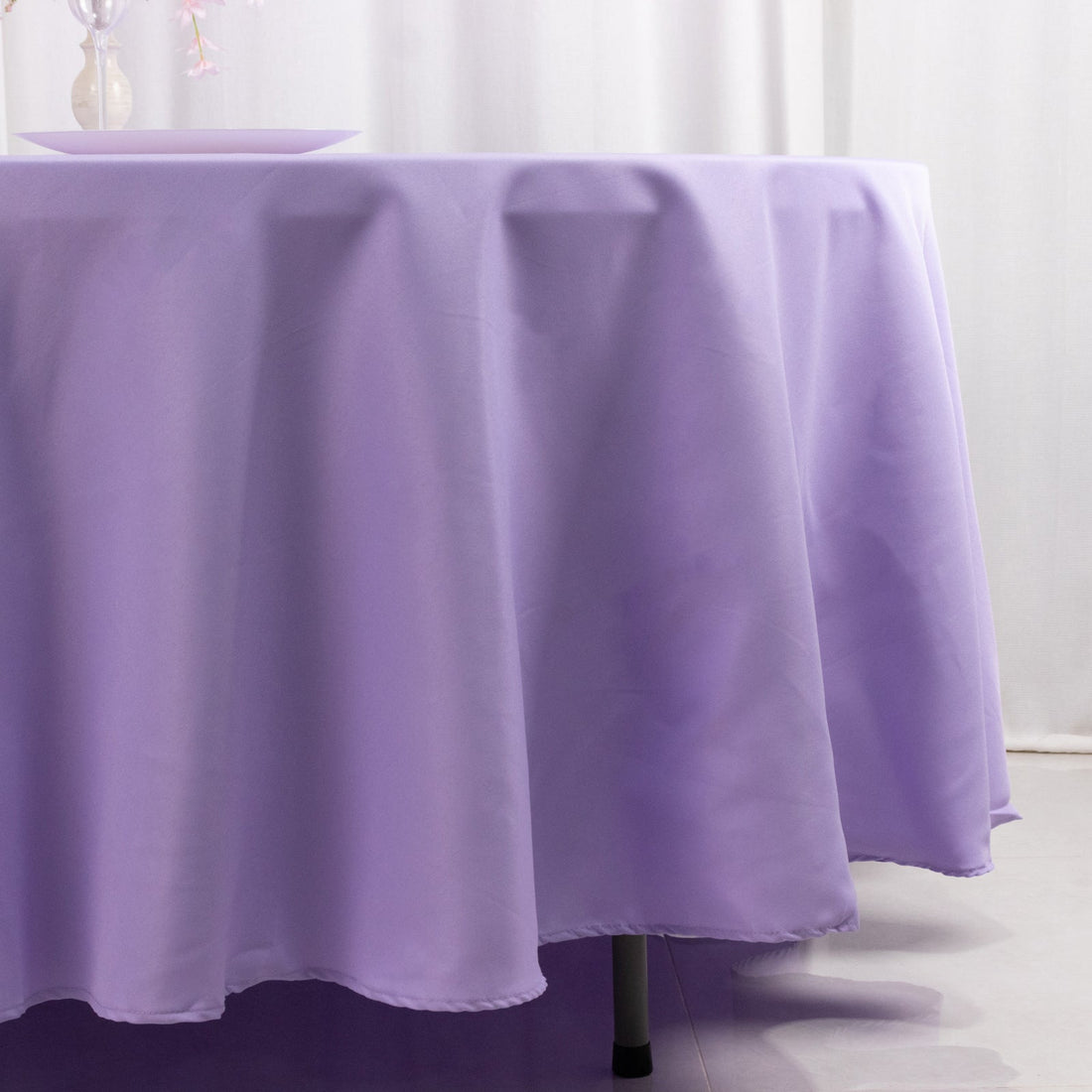 Premium Polyester Tablecloth 108" Lavender | eFavormart