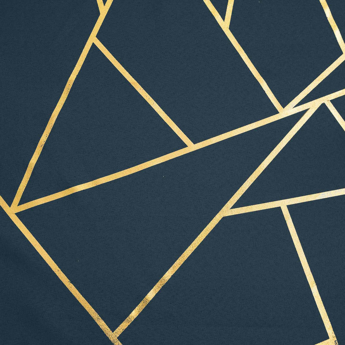 Geometric Polyester Runner 9ft Navy Blue | eFavormart