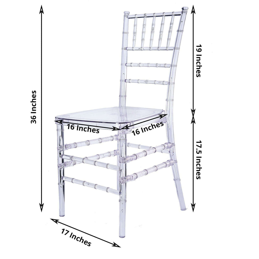 Resin Transparent Chiavari Chair Clear | eFavormart