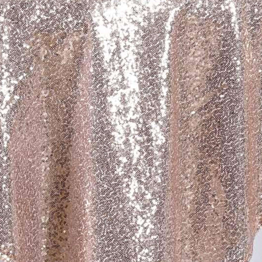 Sequin Square Overlay 72"x72" Rose Gold | eFavormart