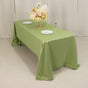 Lamour Satin Tablecloth 60"x126" Sage Green | eFavormart
