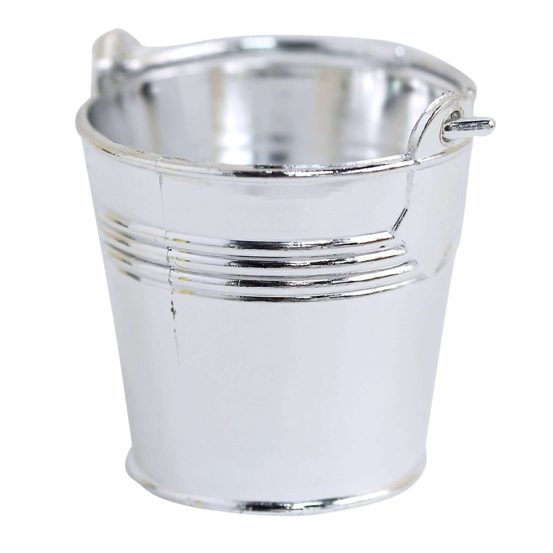 Silver Pail Party Favor Boxes | Mini Planter | eFavormart