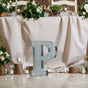 Vintage Galvanized Metal Marquee P Letter Light | eFavormart