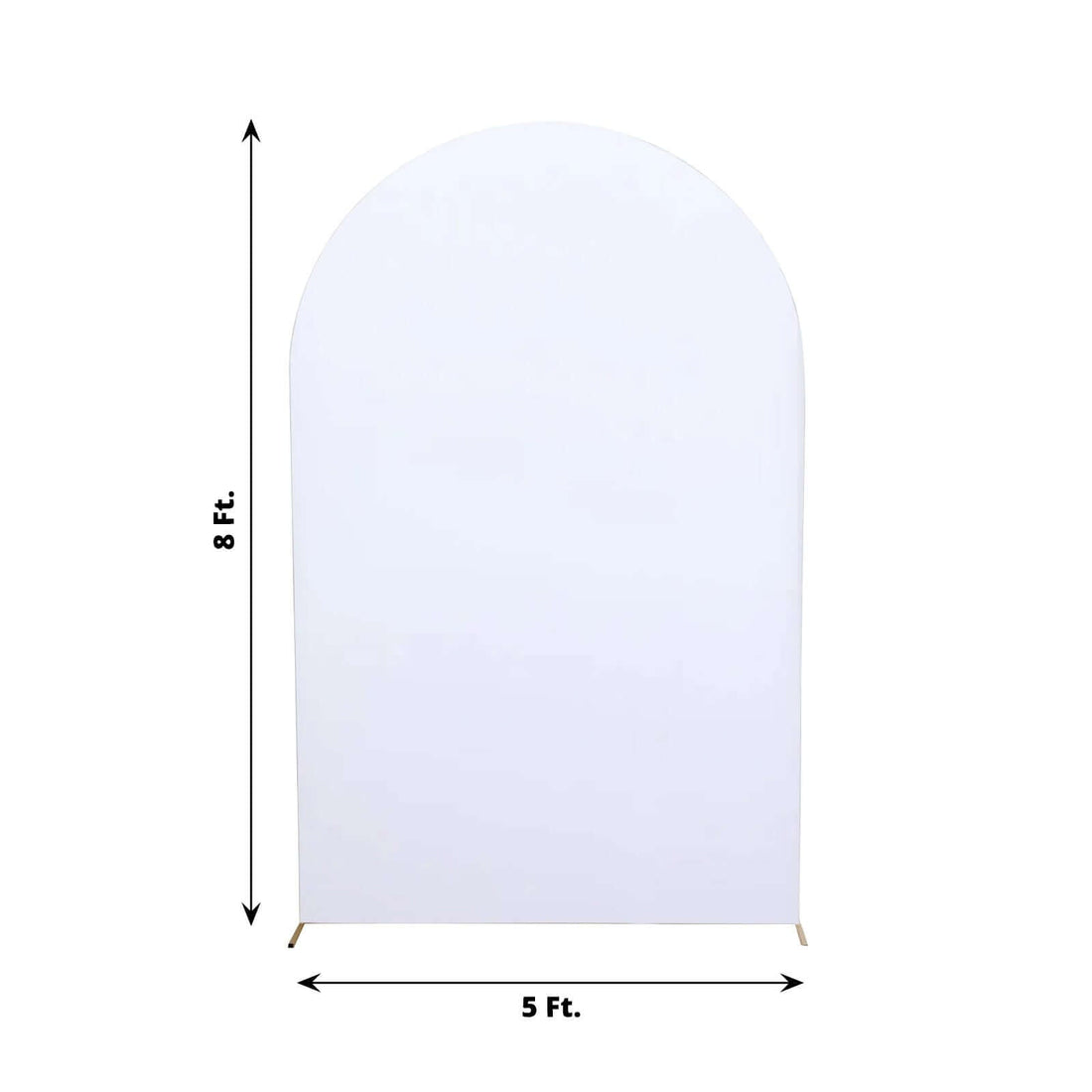 Matte White Spandex Chiara Backdrop Stand Cover | eFavormart