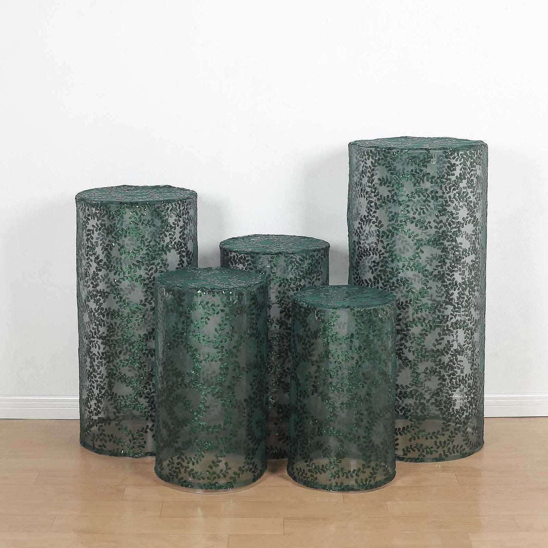 Hunter Emerald Green Sequin Mesh Display Box Set | eFavormart