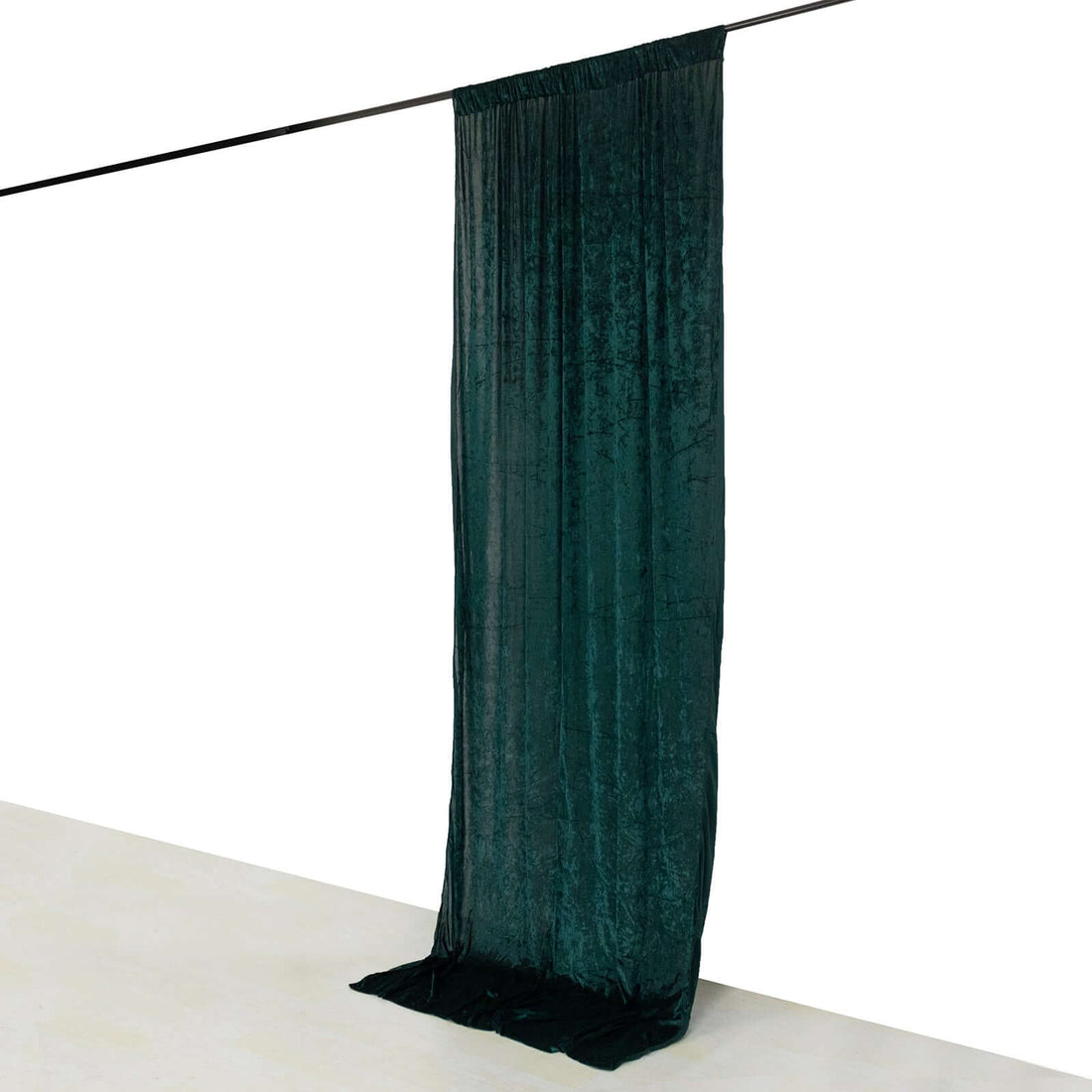 Hunter Green Velvet Backdrop Drape Curtain 5ftx12ft | eFavormart