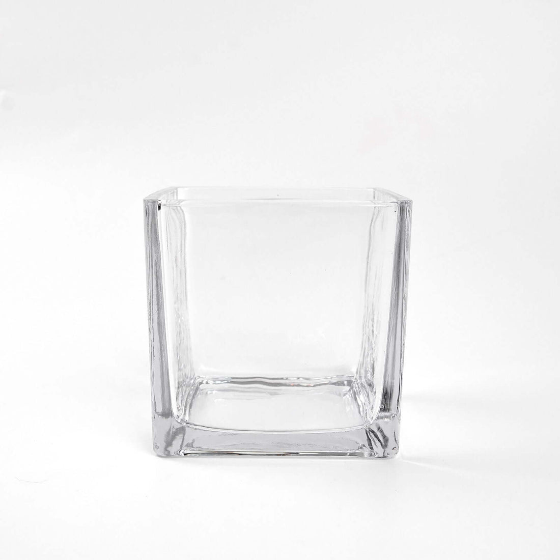 Square Glass Vase Clear 4" | eFavormart