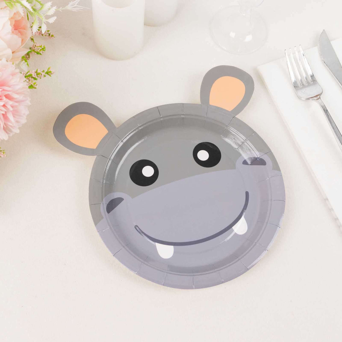 Paper Round Plates Assorted Animal Print 7" | eFavormart