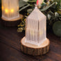Clear Acrylic LED Lanterns Hanging Warm White 3" | eFavormart