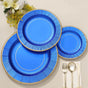 Sunray Paper Charger Plates 13" Royal Blue | eFavormart