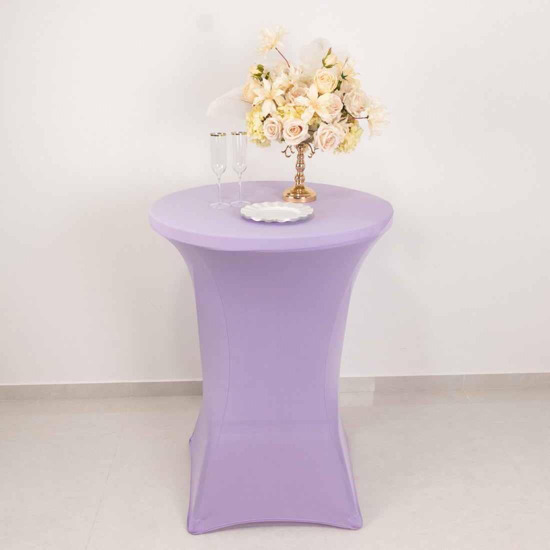 Highboy Table Cover 24"-32" Lavender Lilac | eFavormart