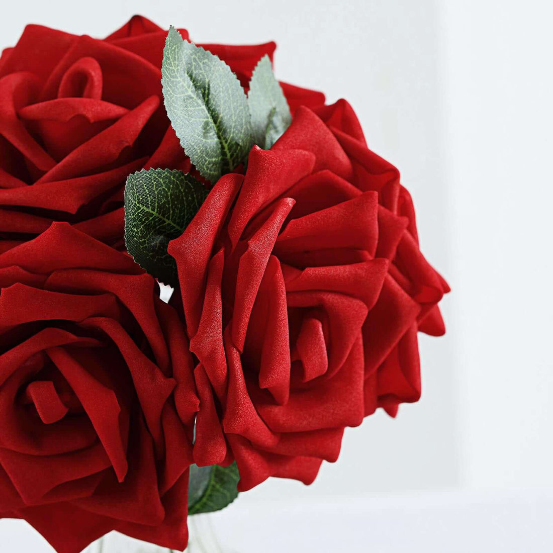 24 Red Artificial Foam Roses with Stem 5" | eFavormart