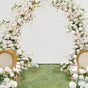 6.5ft Gold Crescent Moon Wedding Arch | eFavormart