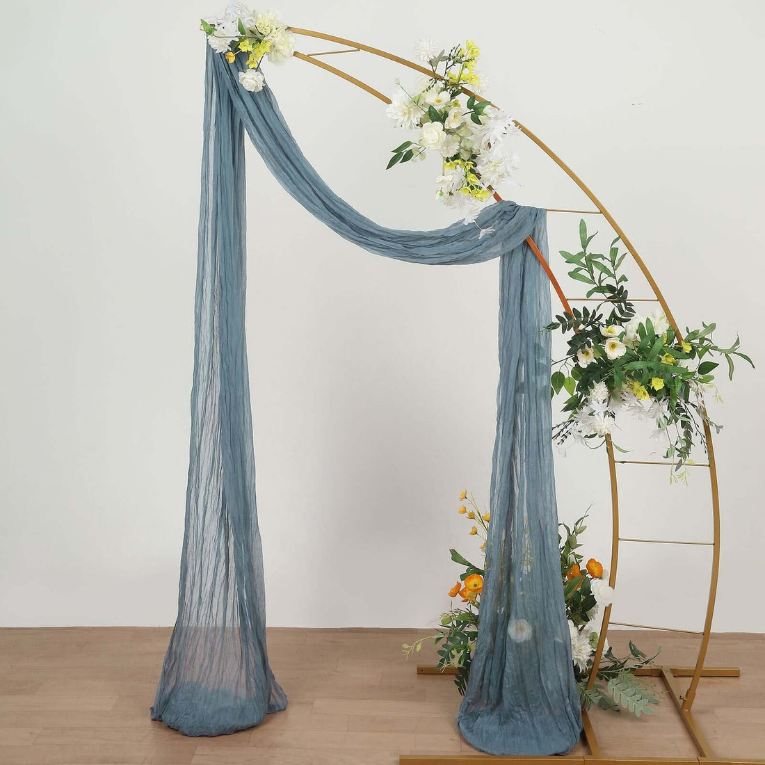 Dusty Blue Gauze Cheesecloth Draping Fabric 20ft | eFavormart