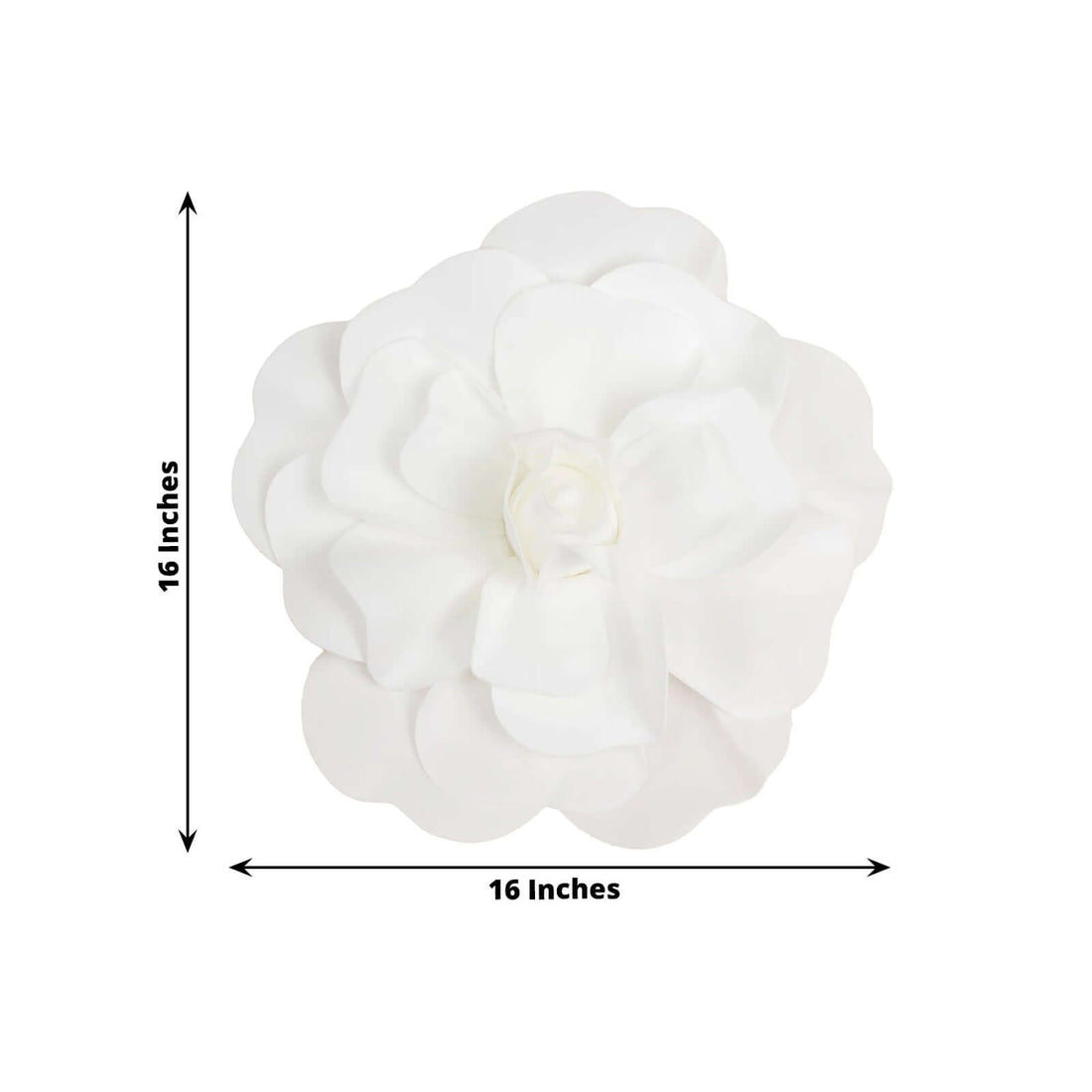 4-Pack 16" Large White Foam Craft Roses | eFavormart