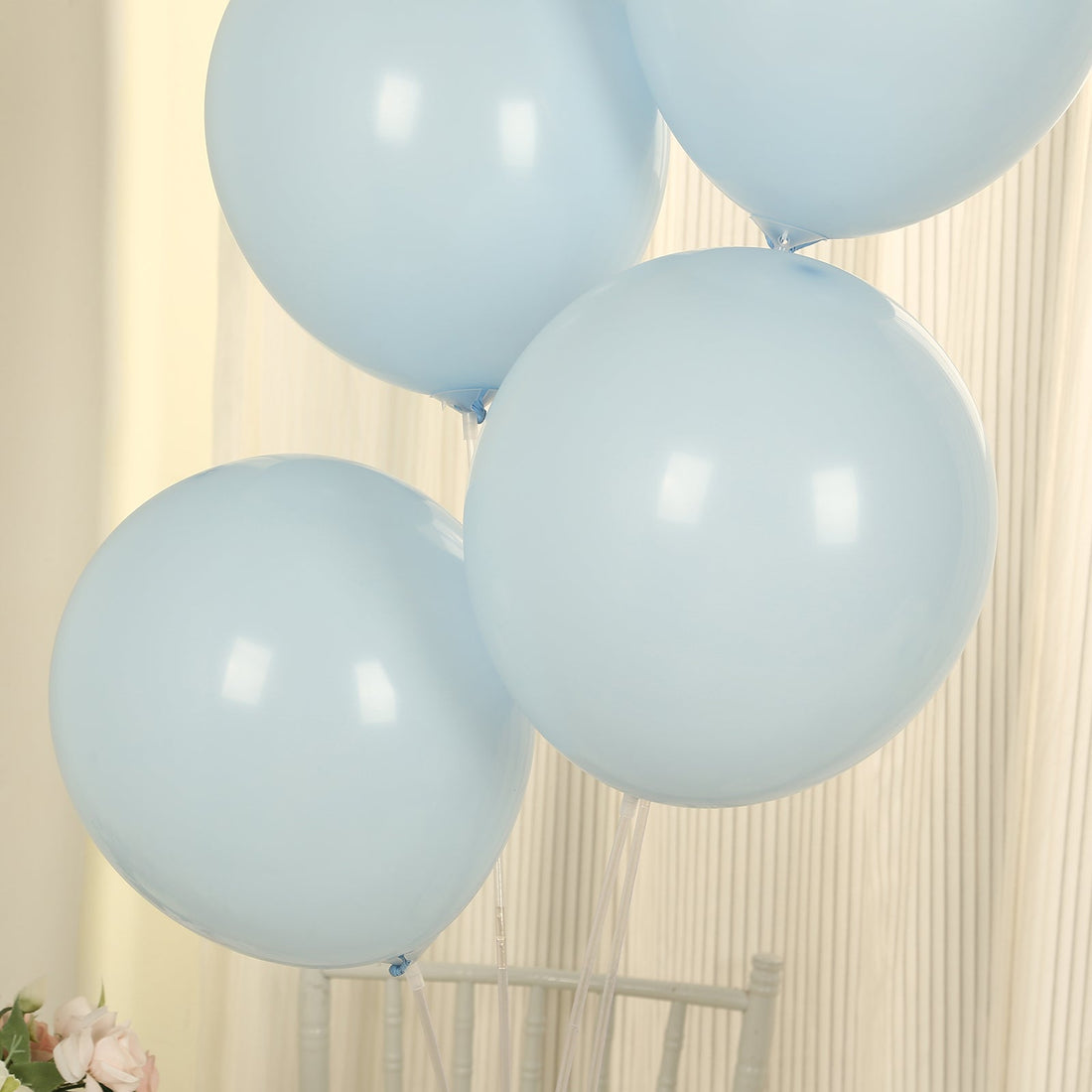12" Pastel Ice Blue Biodegradable Latex Balloons | eFavormart