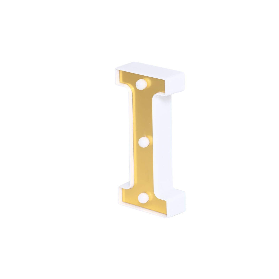 6" LED Marquee Letter "I" Gold | eFavormart