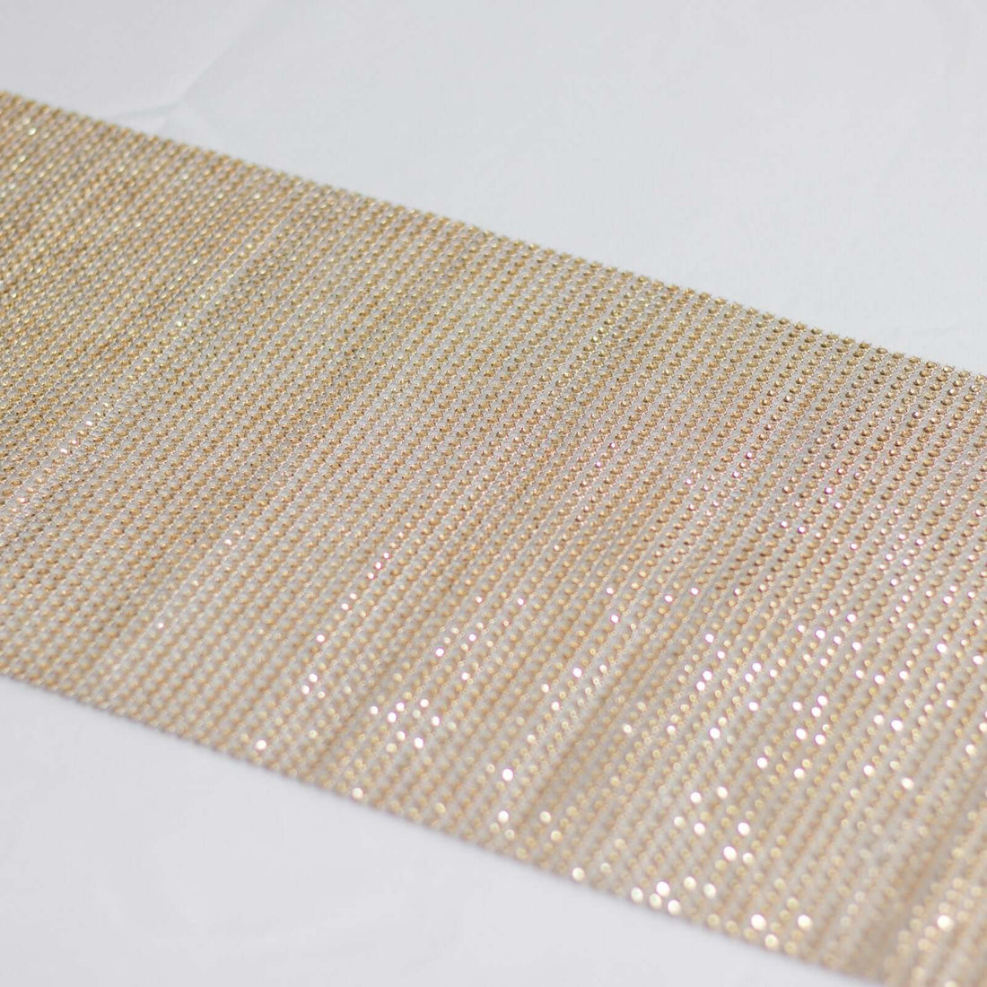 Rhinestone Table Runner 10"x108" Champagne | eFavormart