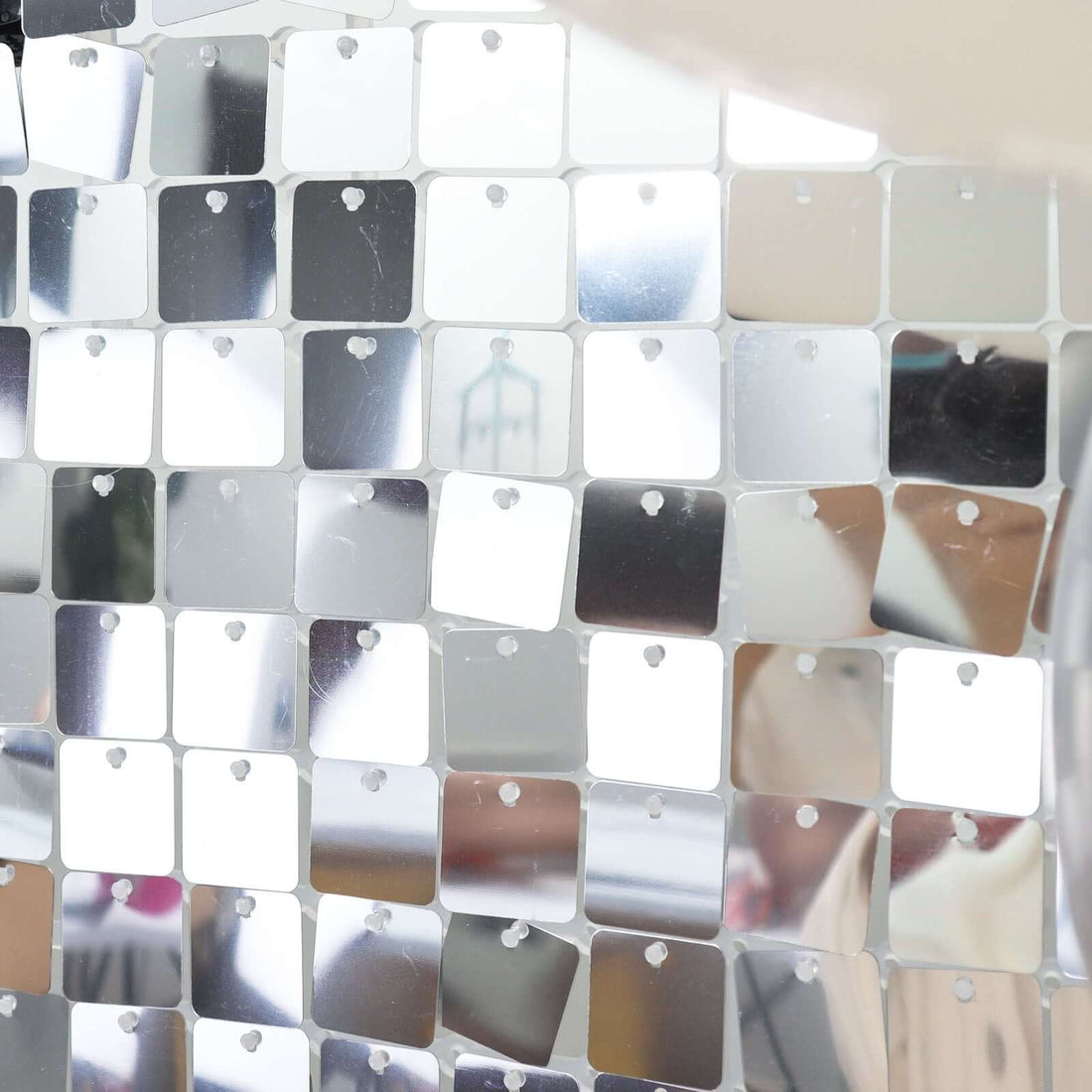 10 Silver Sequin Wall Backdrop Panels | eFavormart
