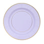Lavender Sunray 10" Round Paper Plates - 25 Pack | eFavormart